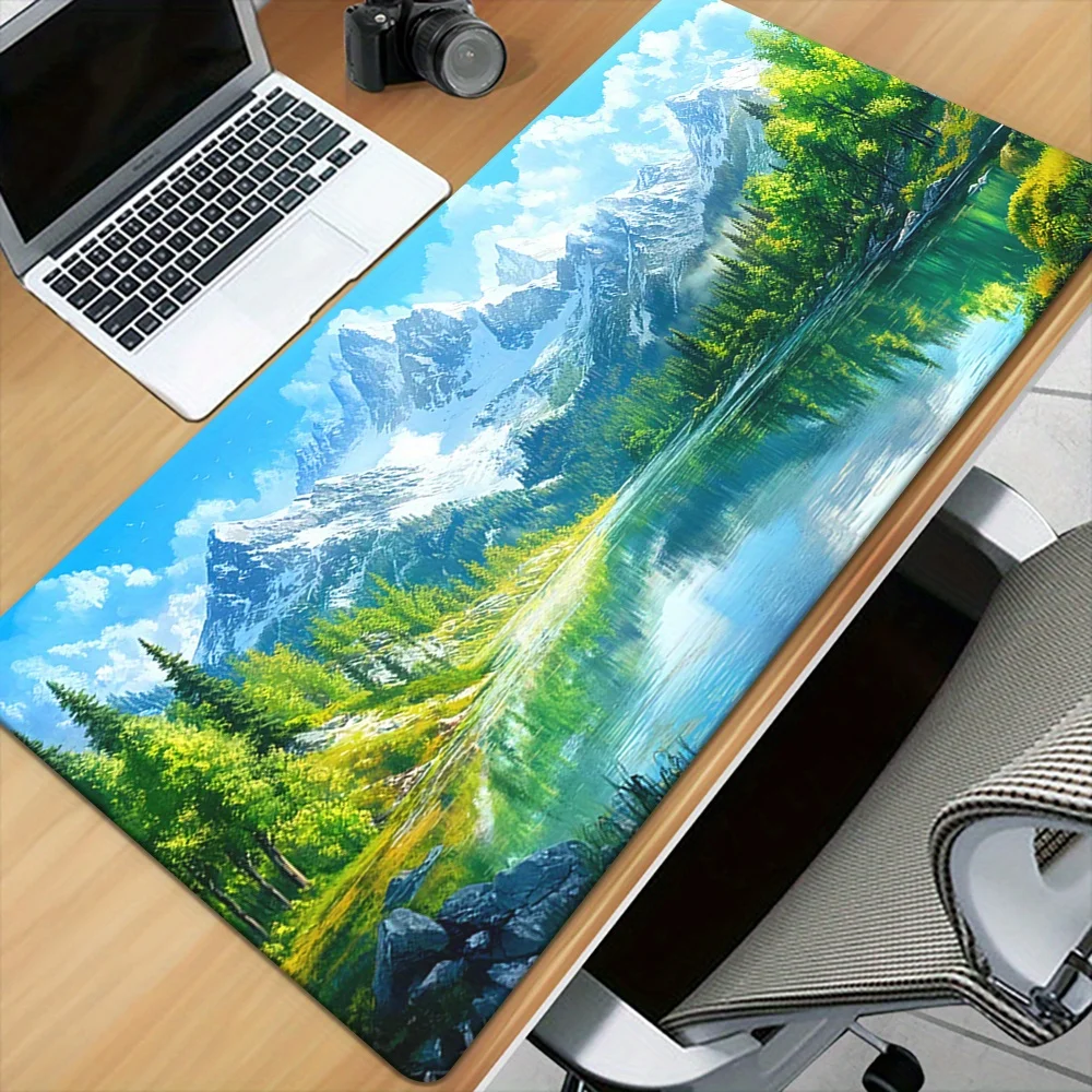 1pc Snow Mountain Scenery Patterns HD Printed Pad for Desk, Multi ...