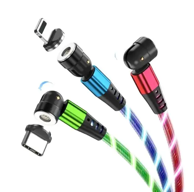3-in-1-Magnetic-Usb-Charge-Cable-Luminous-LED-Data-Cable-3A-Fast ...
