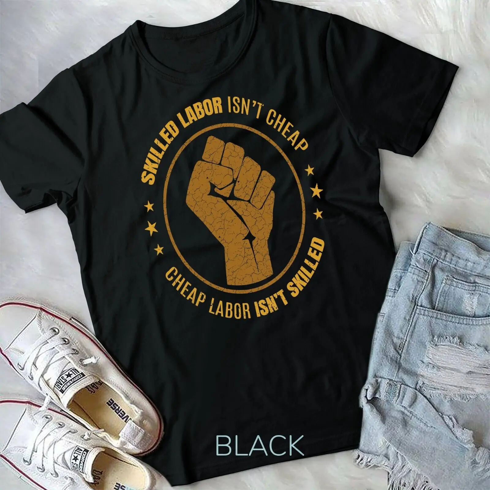 Labor-Union-Strong-Skilled-Labor-Isnt-Cheap-Power-Fist-Unisex-T-shirt.jpg