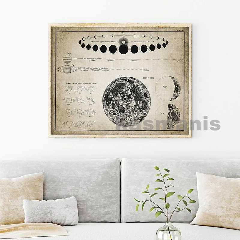 Vintage Moon Phases