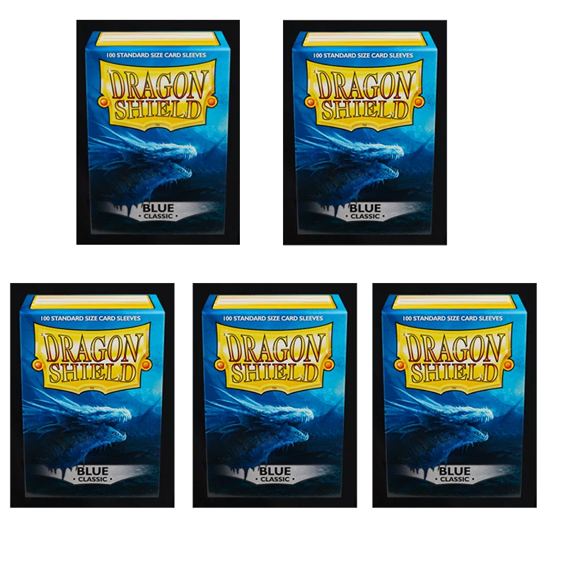 5-Packs-Dragon-Shield-Classic-Blue-Standard-Size-100ct-Card-Sleeves-MTG ...