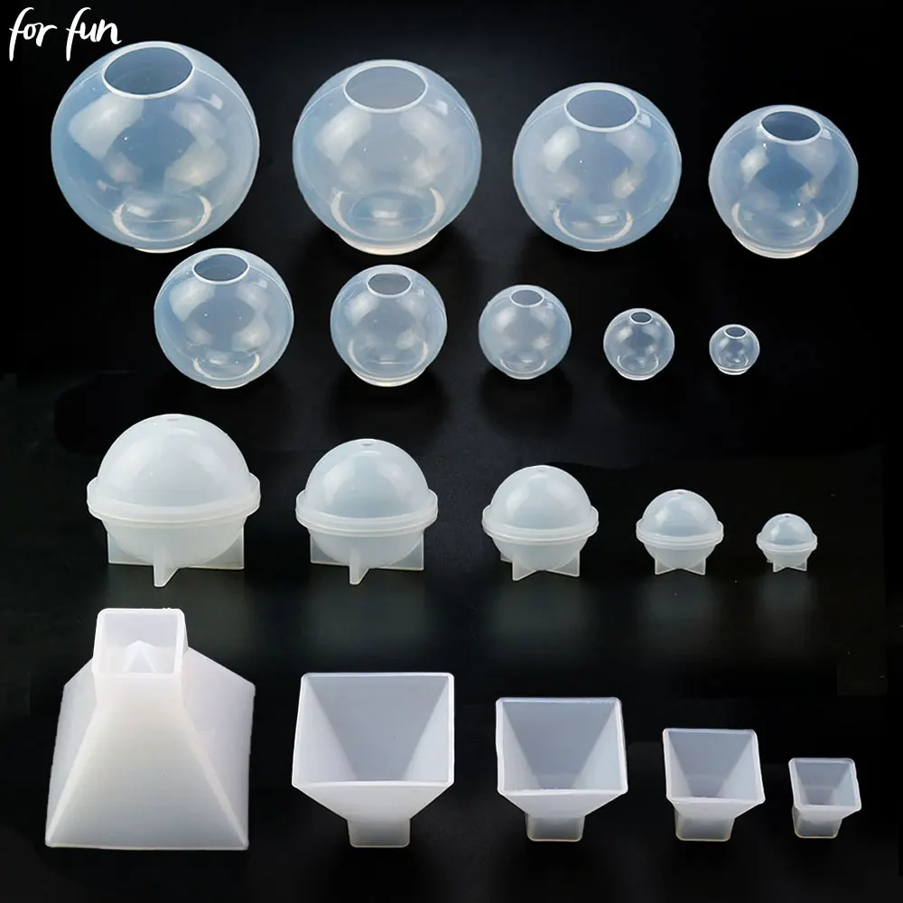 For-Fun-DIY-Sphere-Pyramid-3D-Triangle-Silicone-Molds-Crystal-Drop-Glue ...