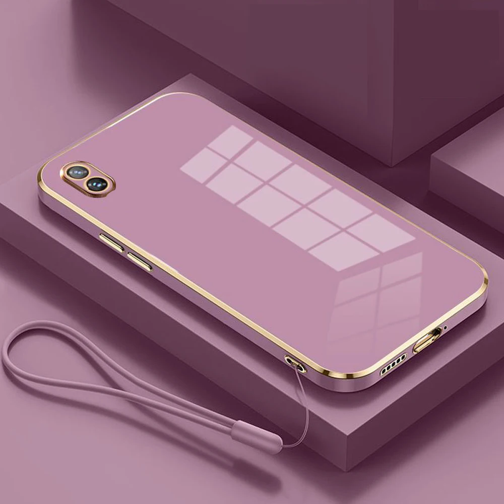 For vivo Y1s Case Luxury Square Plating vivo Y1s Y91C Y91i Phone Case ...