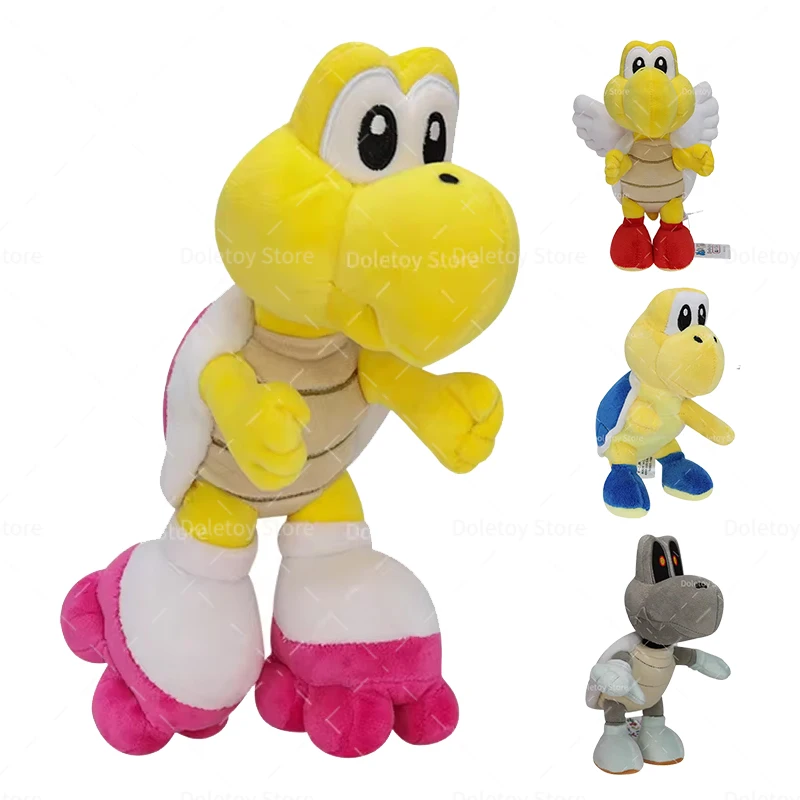 New-Super-Game-Plush-Koopa-Anime-Cartoon-Yellow-turtle-with-Skates ...
