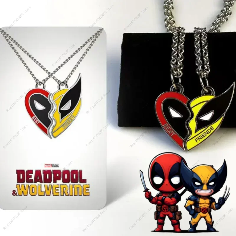 Magnetic-Type-Deadpool-and-Wolverine-Best-Friends-Necklace-Set-Split ...