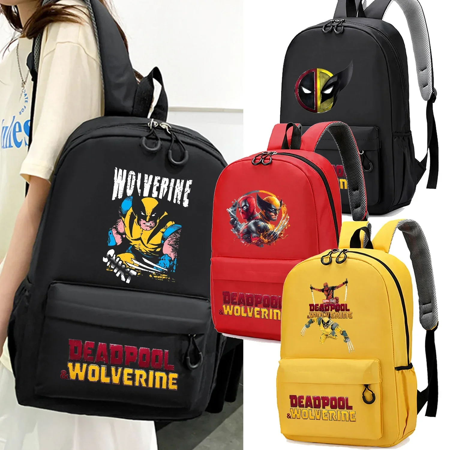 Deadpool-Wolverine-Backpack-for-Boys-Cool-Schoolbag-Marvels-Primary ...