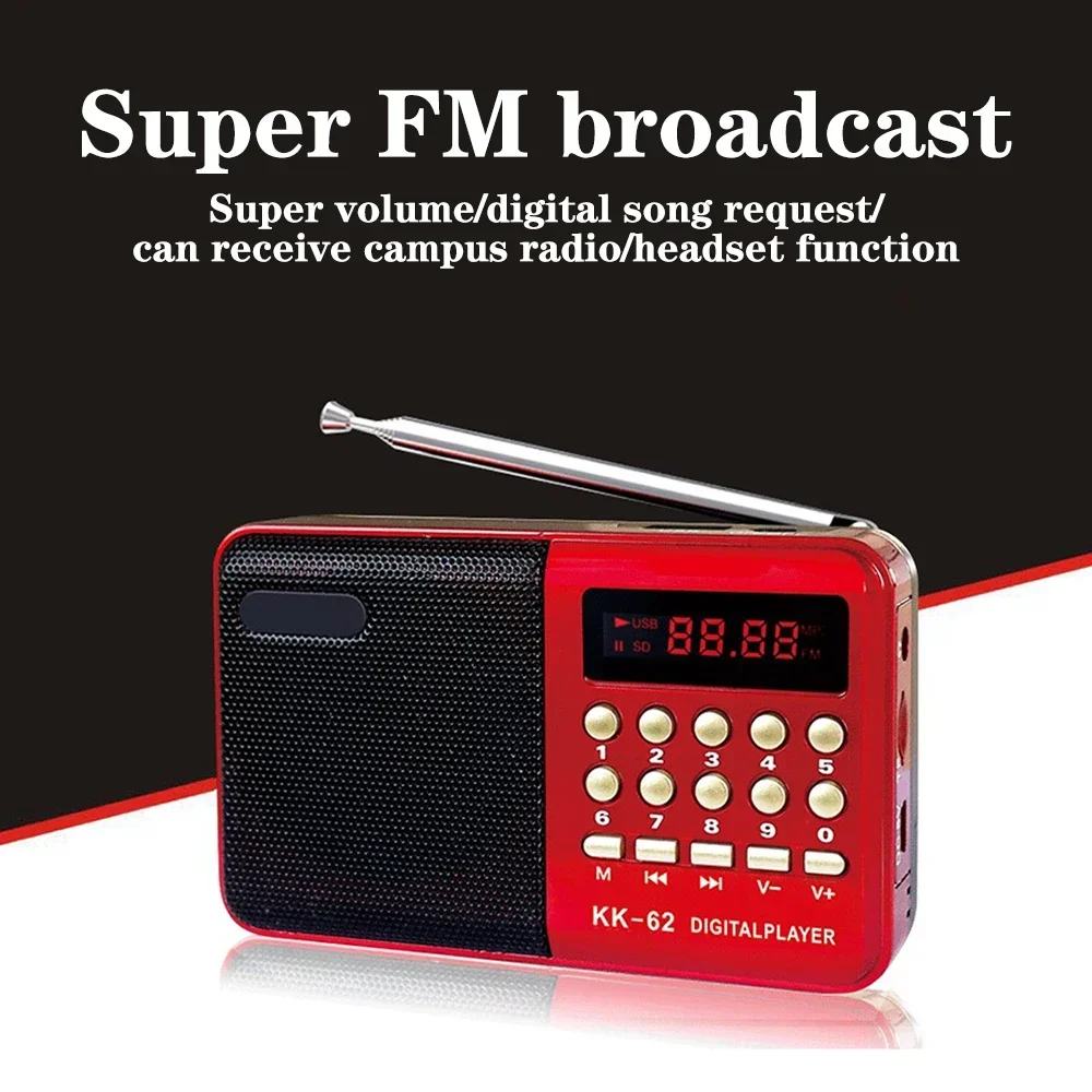 K11-Mini-Portable-Radio-Handheld-Rechargeable-Digital-FM-USB-MP3-Player ...