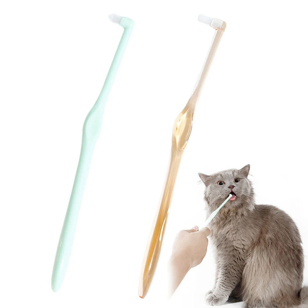 Cat Teeth Cleaning Brush Soft Bristles Kitten Dental Brush Pet ...