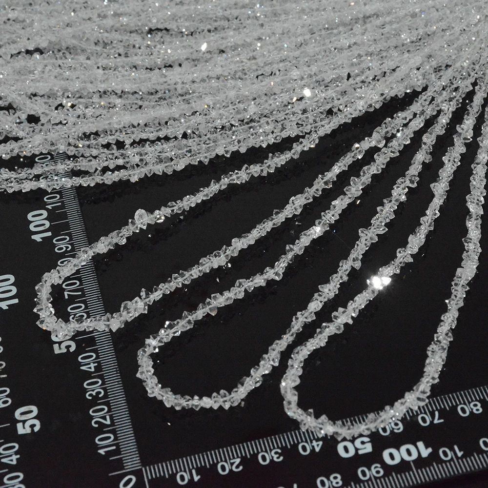 Natural Clean Pakimer Diamond Quartz Original Chunk Beads 3mm-5mm ...