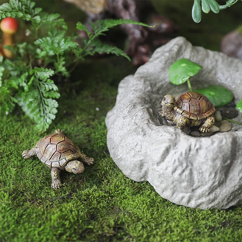Resin-Turtle-Figurines-Kawaii-Artificial-Turtle-Miniatures-Aquarium ...