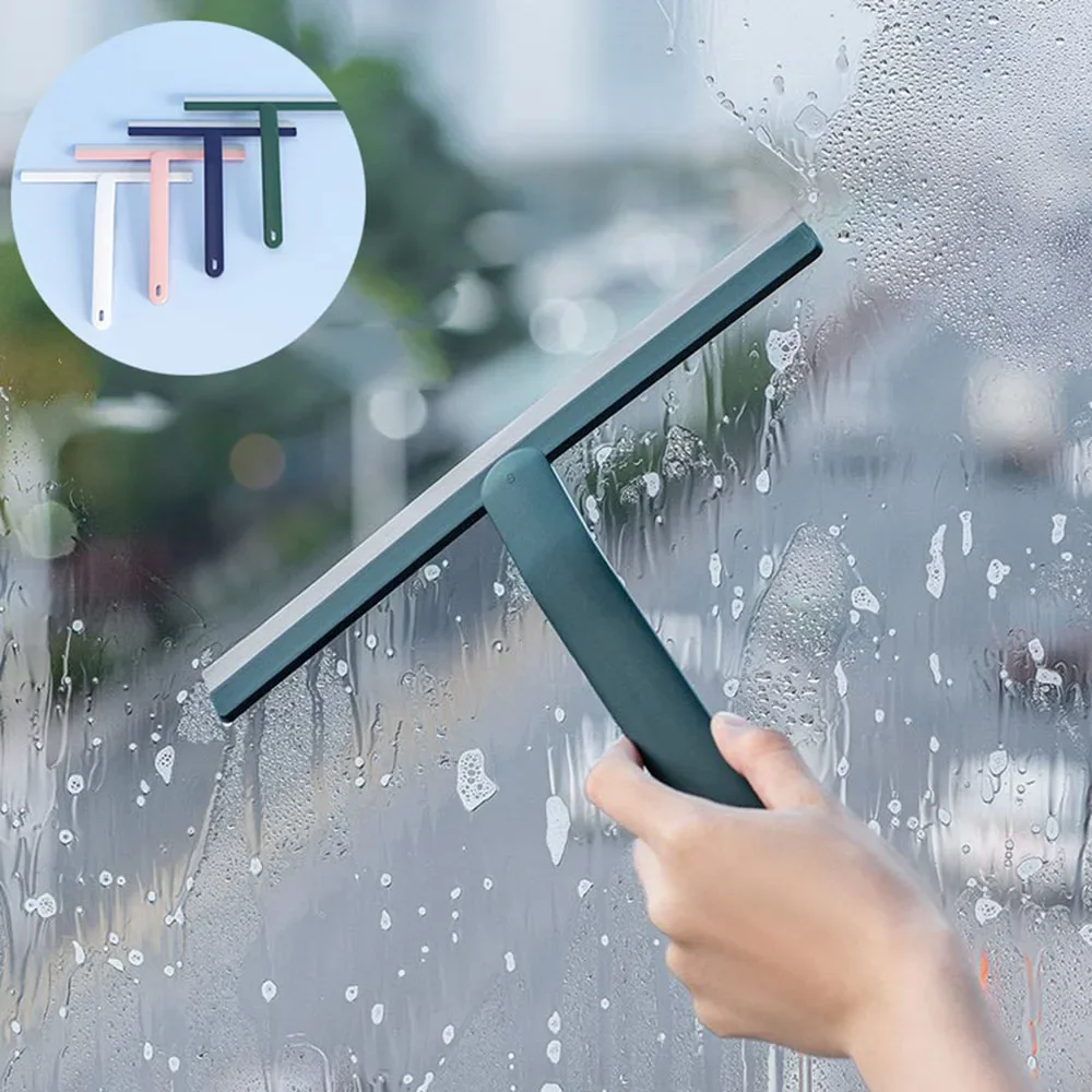Bathroom-Glass-Cleaning-Scraper-Mirror-Cleaner-with-Silicone-Blade-Hook ...