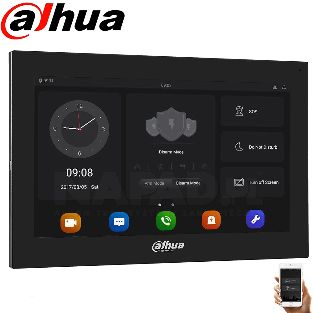 Dahua wideodomofon VTH5341G W POE DHI VTH5341G W 10 calowy Monitor ...