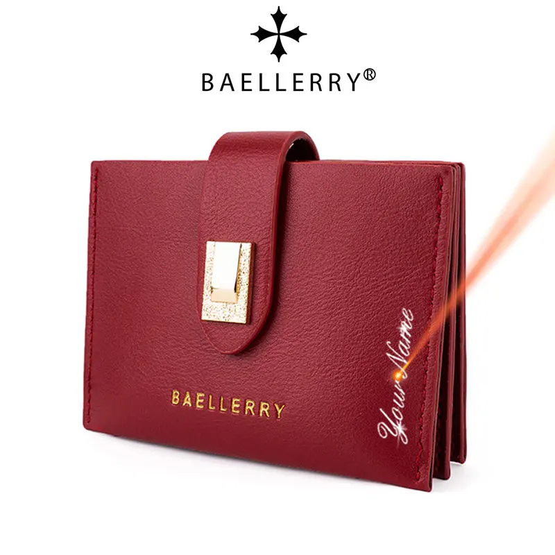 Baellerry-Women-Wallets-Free-Name-Engraving-New-Short-Card-Holder ...