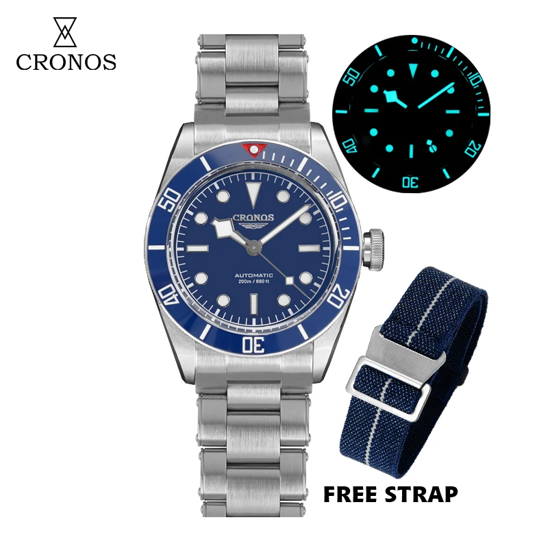 Cronos Reloj de pulsera automático para hombre y mujer, cronógrafo masculino de lujo, de 40mm ...