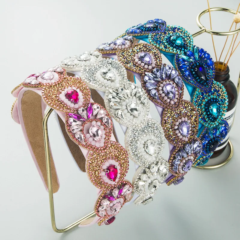 Fashion-Vintage-Baroque-Crystal-Headband-Korean-Elegant-Pearl-Hairband ...