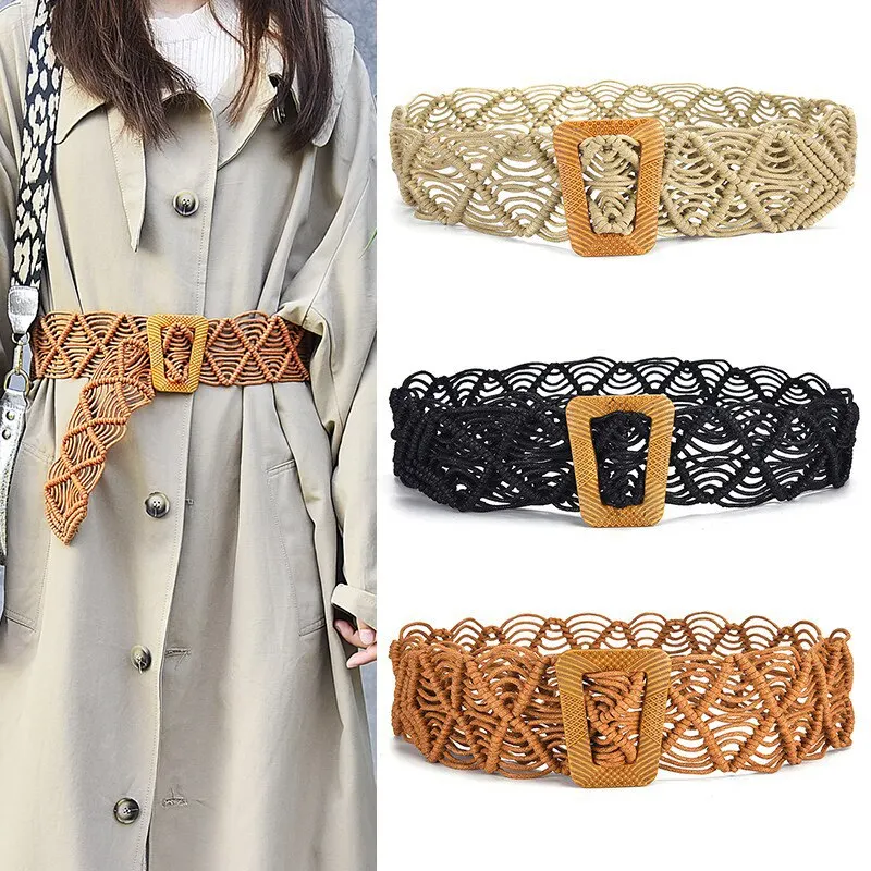 Women-s-Belt-Fashion-Retro-Wax-Rope-Woven-Waist-Seal-Ethnic-Style ...
