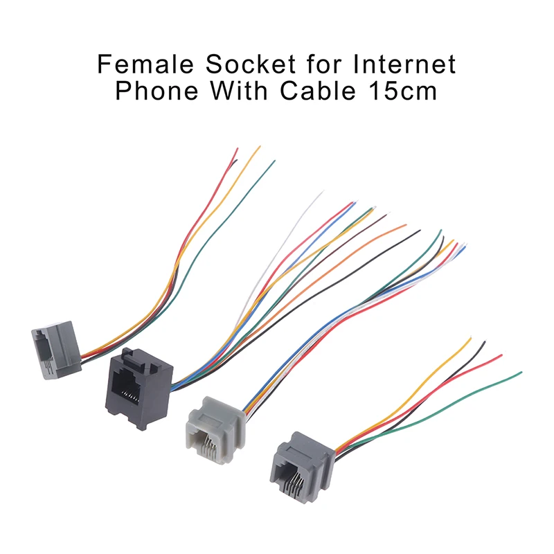 5PCS 616E 623k 616M 641D RJ11\RJ12\RJ45 Female Socket for Internet ...