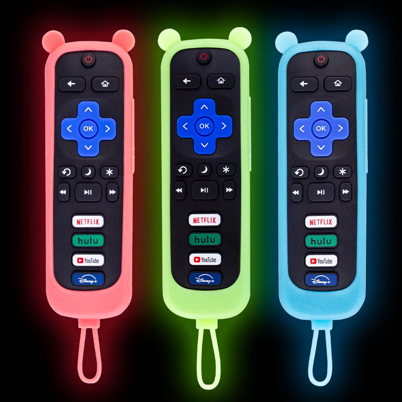 1-Piece-Luminous-Silicone-Case-For-TCL-Roku-RC280-TV-Remote-Cover-Anti ...