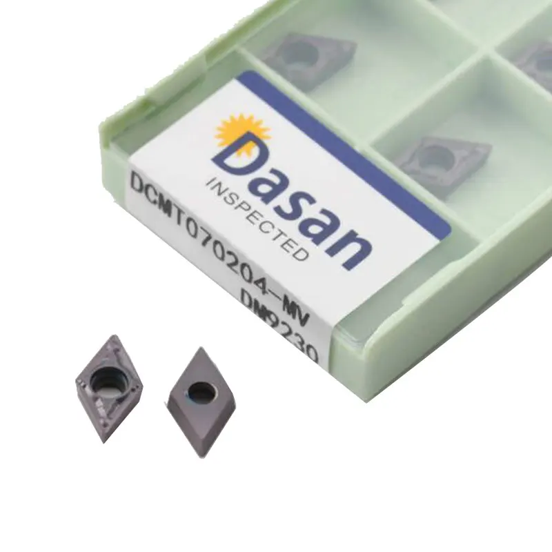 10PCS-DCMT070204-Carbide-Inserts-DCMT11T304-DCMT11T308-Blade-DCMT-DCMT070208-HMP-MV-DM9030 ...