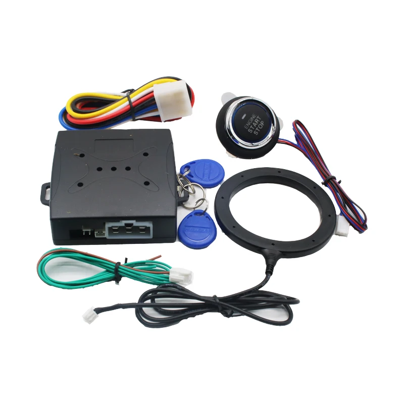 Car Universal Lock Alarm One Start Stop Engine RFID System Lgnition ...
