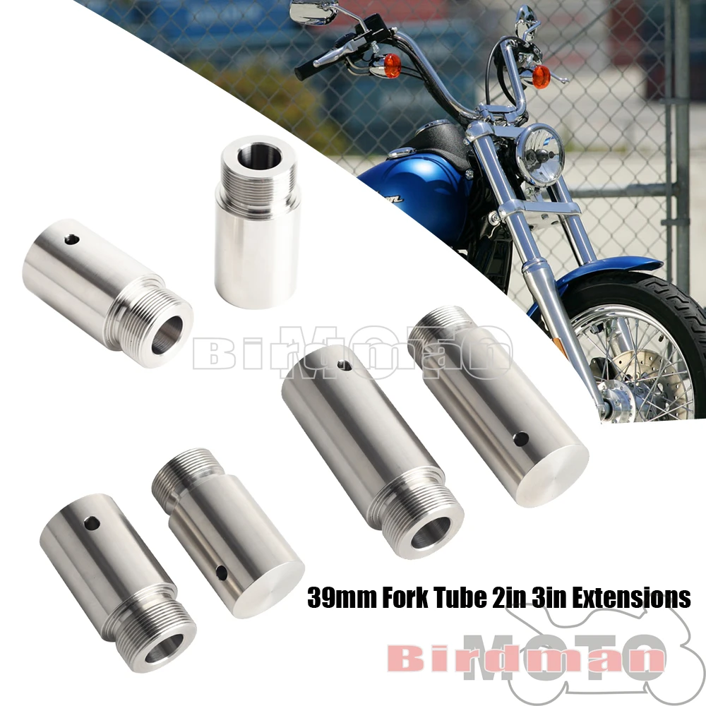 Motorcycle-40mm-Stainless-Front-Fork-Tube-Raise-2inch-3inch-Extensions ...