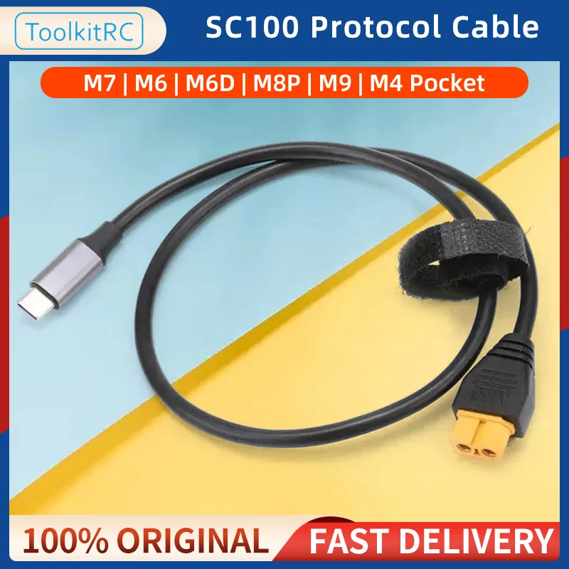 ToolkitRC-SC100-Type-C-To-XT60-Charging-Cable-For-RC-FPV-Drone ...