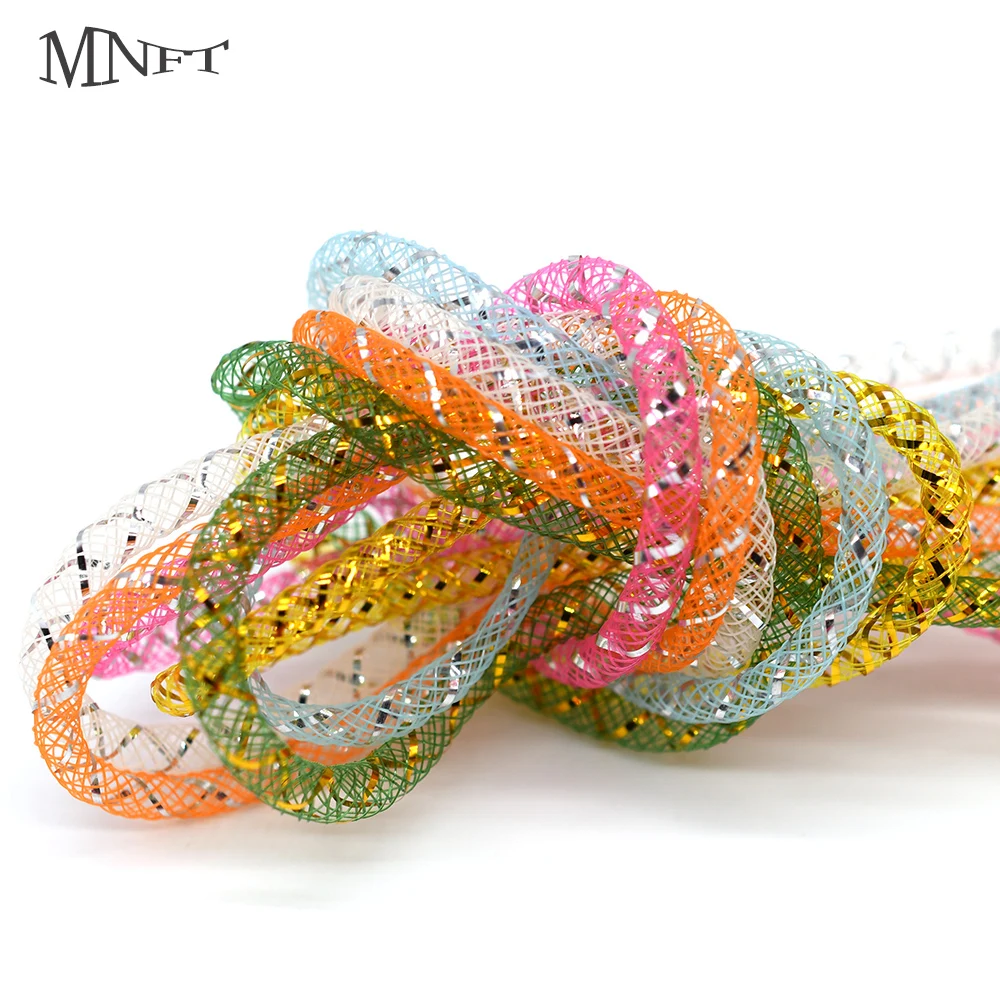 MNFT 2Meters Fish Fly Body Colorful Mylar Tubing Braid Tube for Tying ...