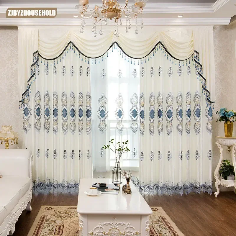 New-European-Style-Curtains-for-Living-Dining-Room-Bedroom-High-end ...