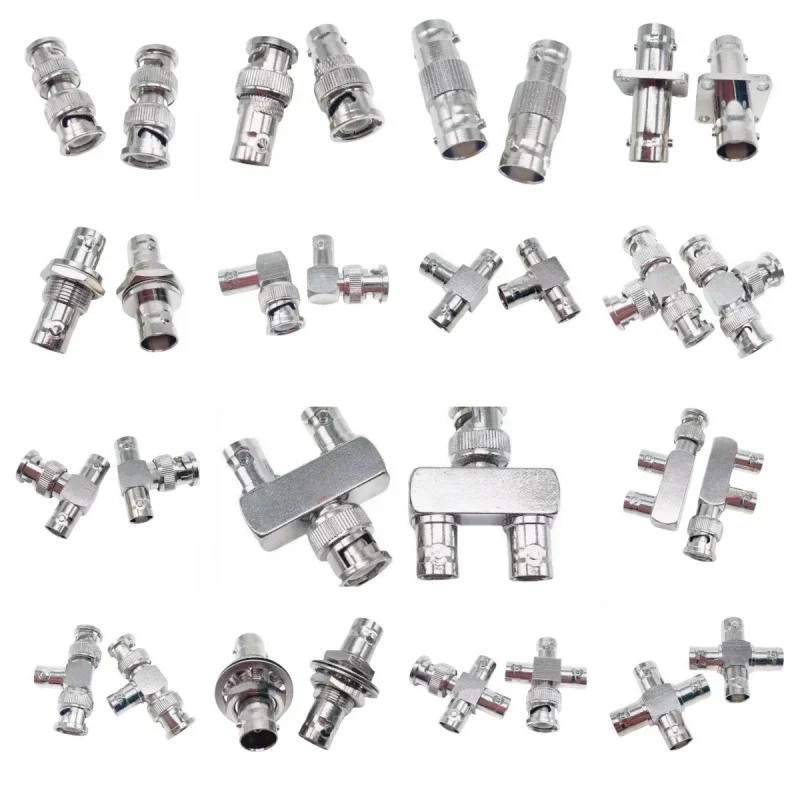 1pcs-Q9-BNC-To-BNC-Male-Female-Connector-Right-Angle-Tee-Type-3way-4way ...