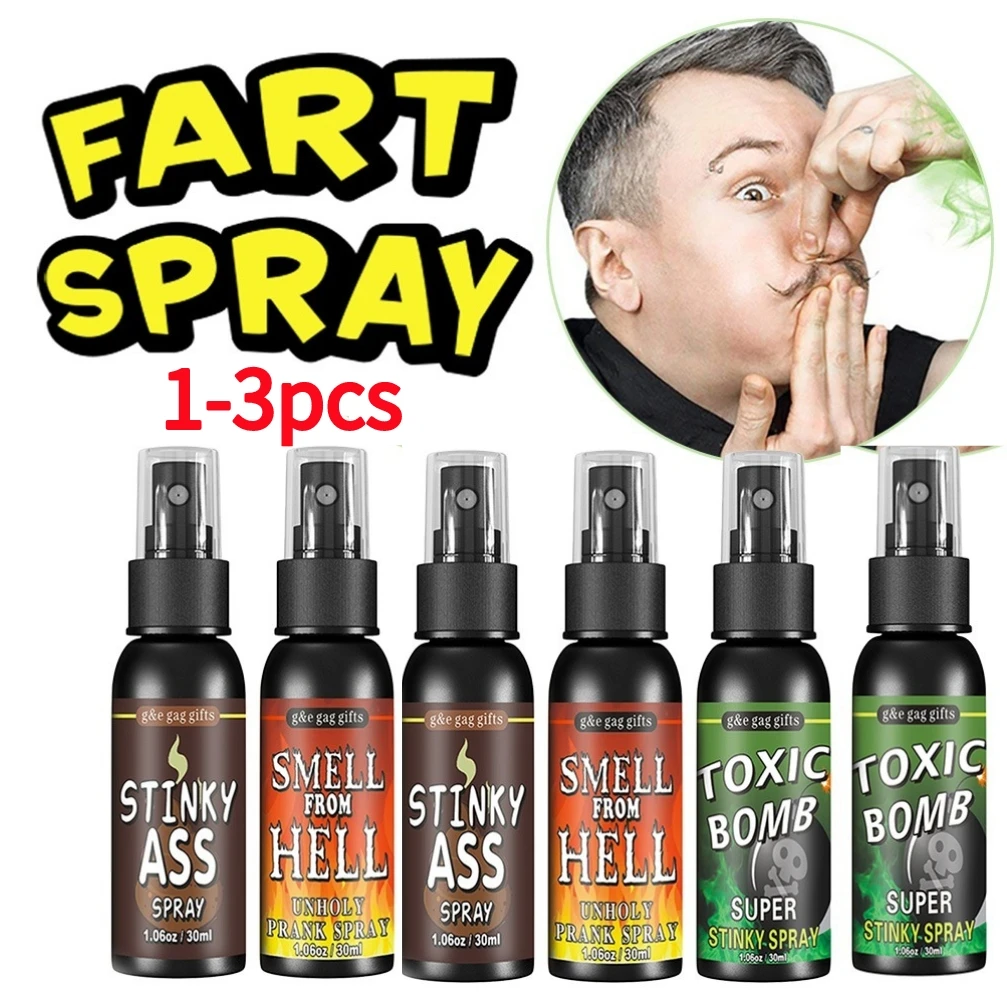 30ml Fart Spray Prank Joke Plastic Stinky Fart Party Supplies Terrible Stinky Fart Spray for ...