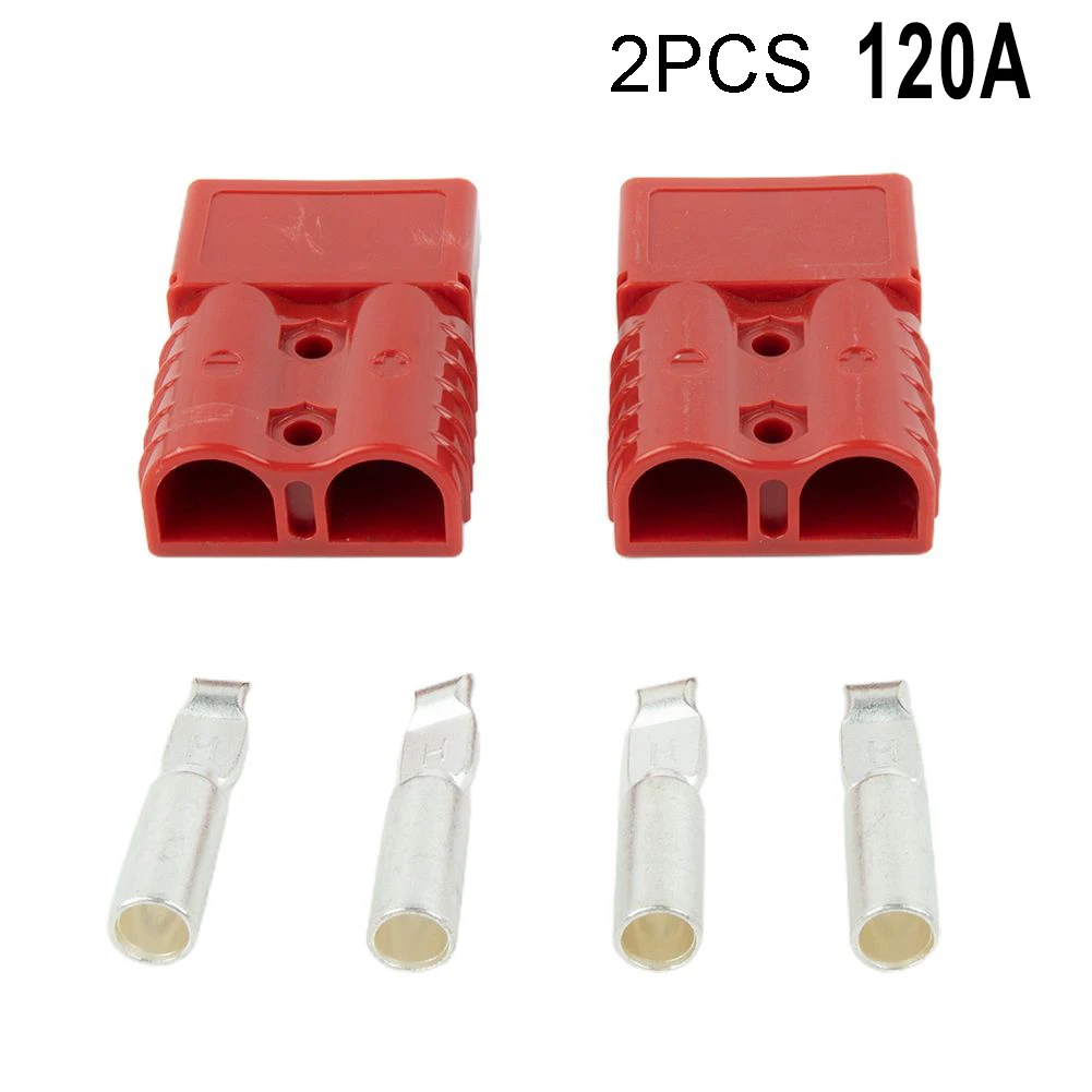 2PCS-For-Anderson-120A-Plug-Cable-Terminal-Battery-Power-Connector-Kit ...