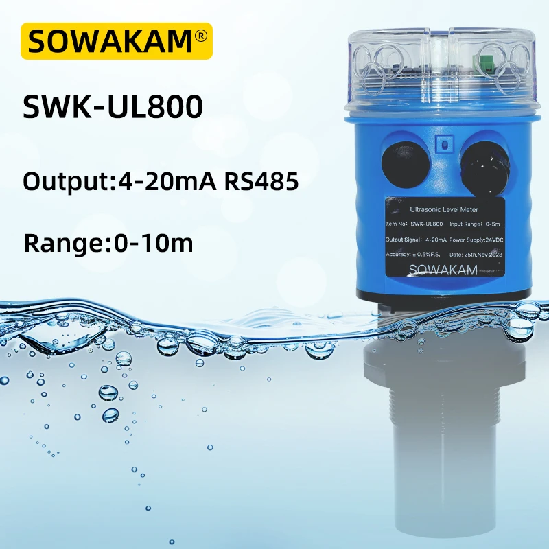 IP68-Ultrasonic-Level-Meter-for-Tanks-water-level-transmitter-4-20mA-RS485-Transmitter-DC24V ...