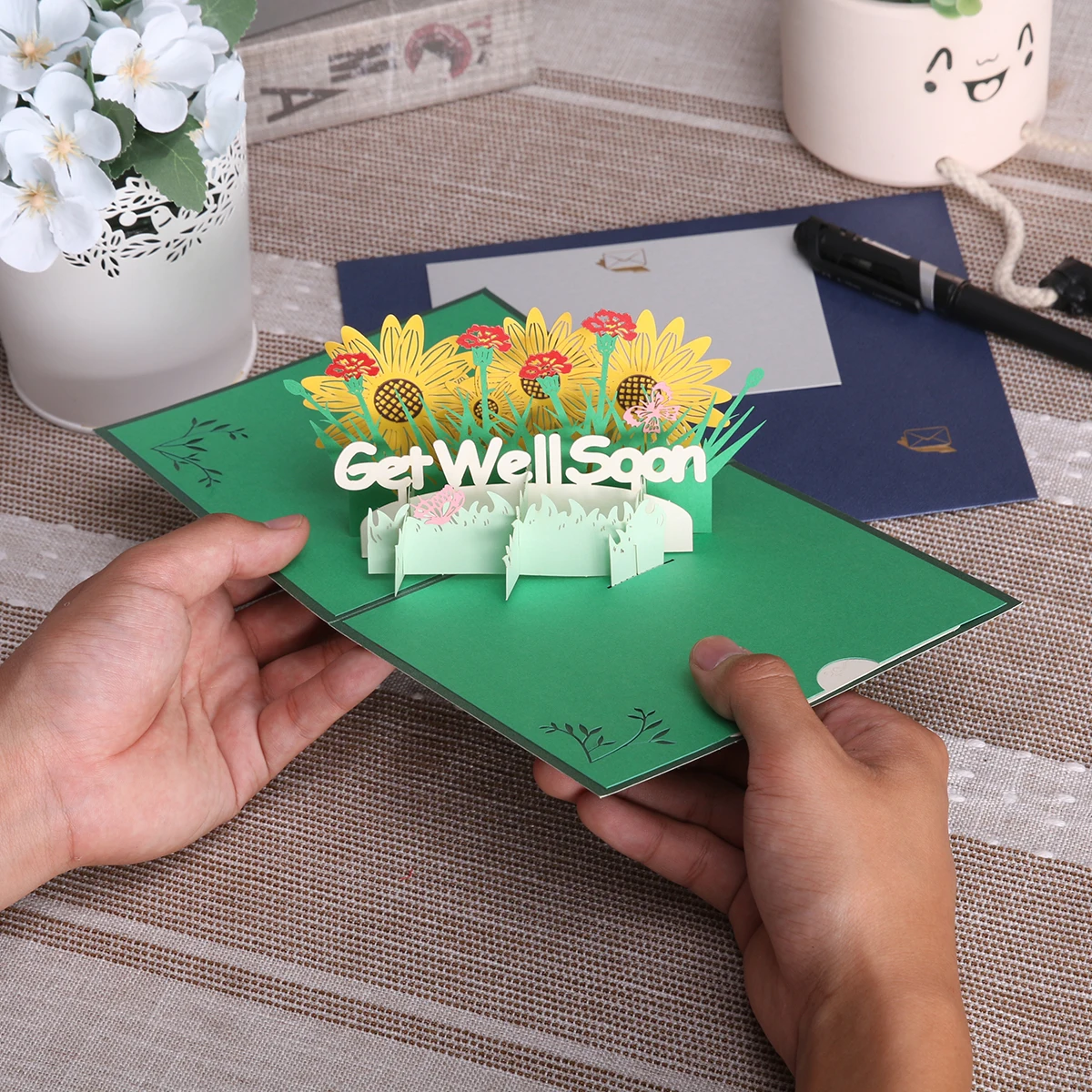 Get-Well-Soon-Pop-Up-Card-3D-Flora-Flowers-Gift-Greeting-Card-for ...