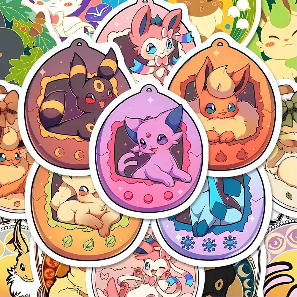 10-30-54pcs-Cute-Pokemon-Eevee-Stickers-Anime-Decals-Decorative ...