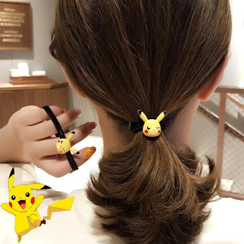 Pokemon-Pikachu-Cartoon-Hair-Ring-Hair-Accessories-Good-Quality-Tie-up ...