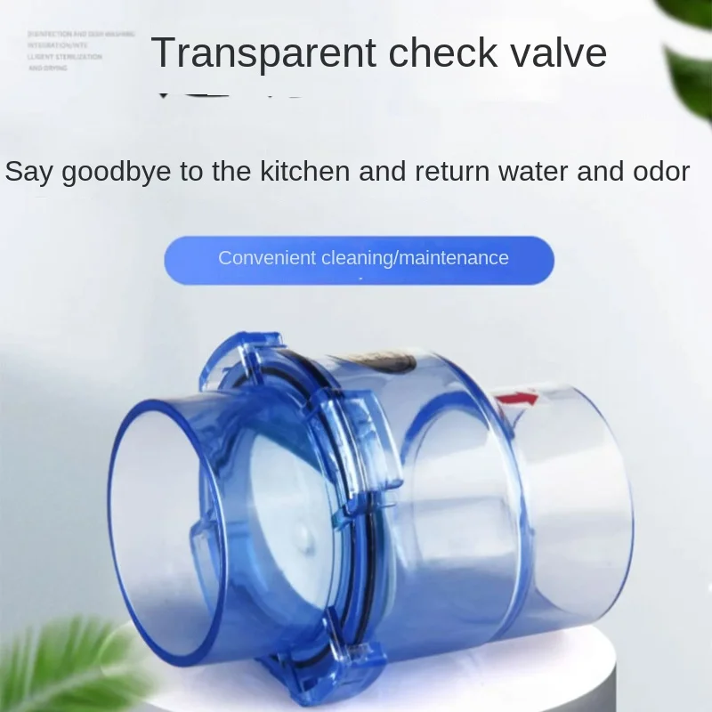 Anti-Backflow-Check-Valve-Kitchen-Sink-Drain-50PVC-Check-Valve-One-way ...