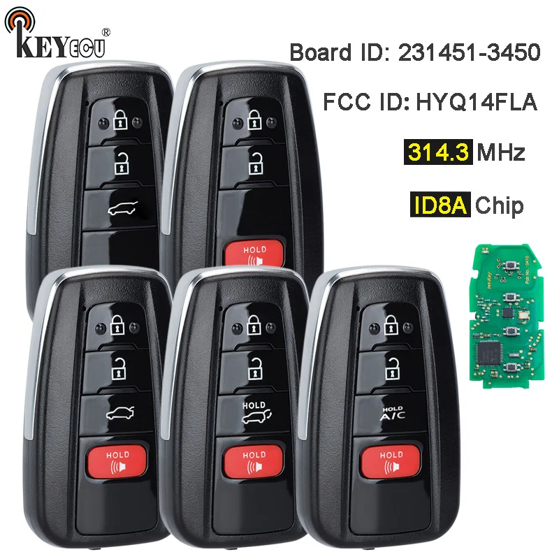 KEYECU-314-3MHz-433MHz-HYQ14FLA-Board-ID-231451-3450-Smart-Remote-Key ...