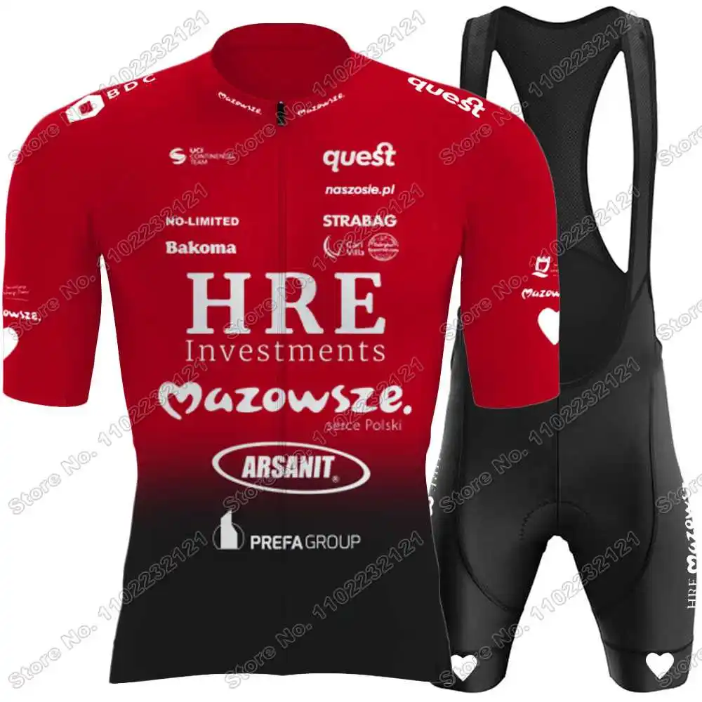 2023 HRE Mazowsze Serce Polski Cycling Jersey Set Men Poland Cycling ...