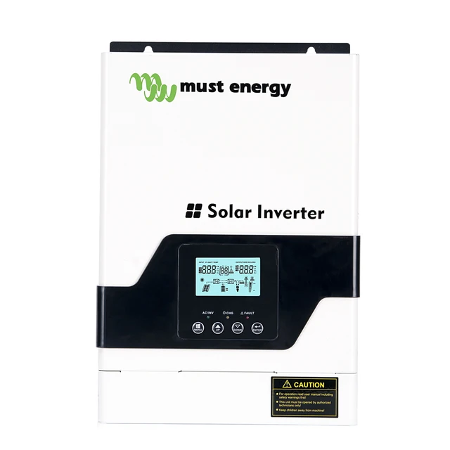 MUST Energy PV1800 VPM 1KW 12V 230V Home MPPT Hybrid Solar Inverter ...