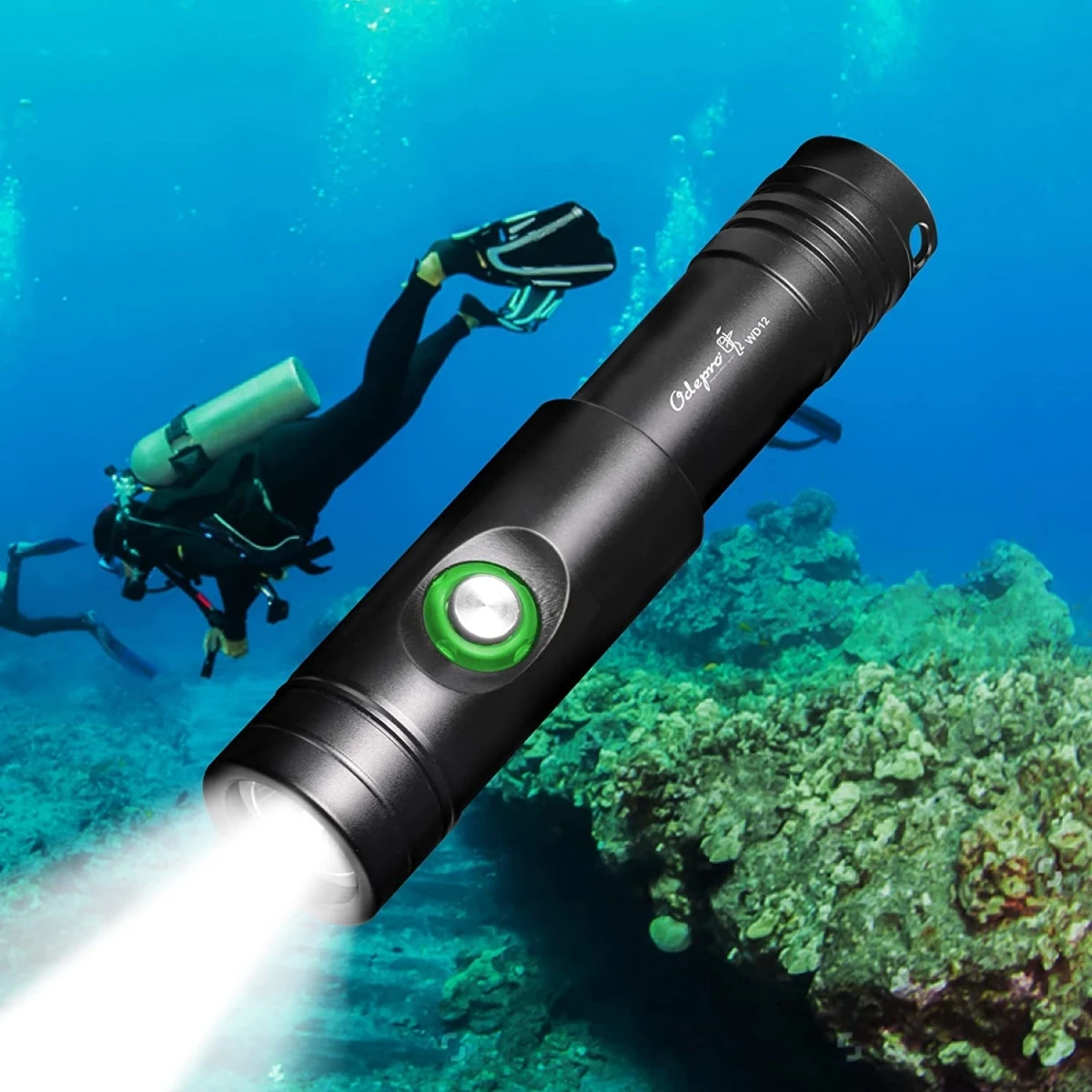 Professional-Diving-Flashlight-Professional-Scuba-Torch-Odepro-WD12 ...