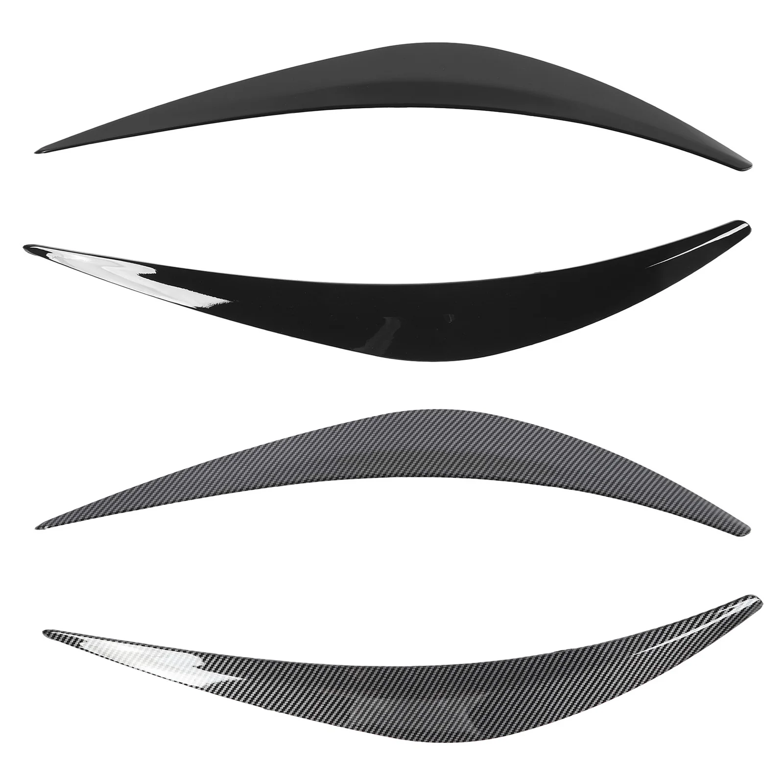 2Pcs-Headlight-Eyebrow-Left-Right-Fade-Proof-Front-Headlight-Eyelid ...