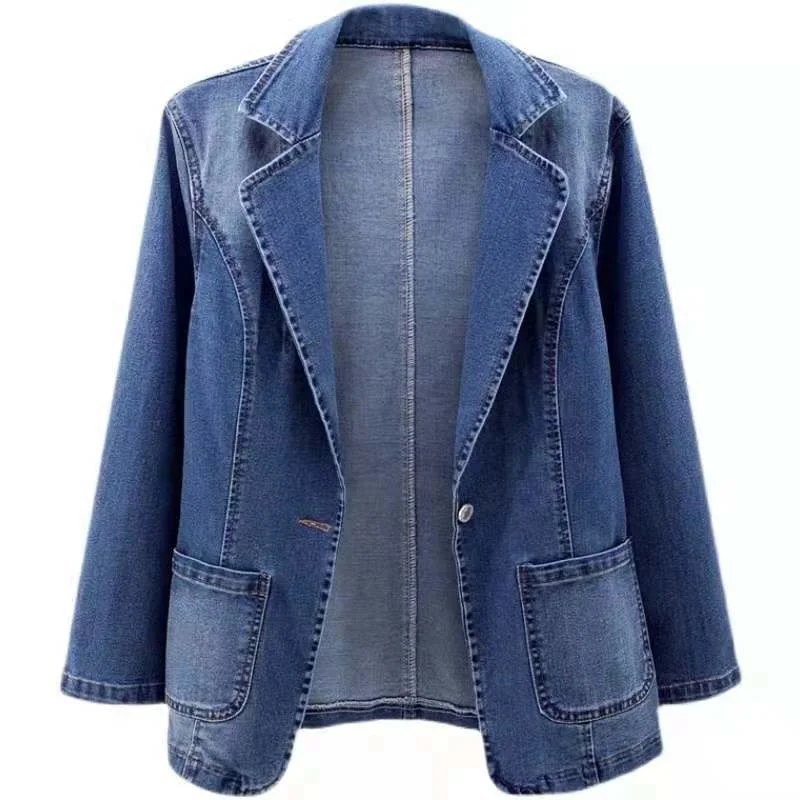 Senhoras-nova-primavera-denim-terno-jaqueta-femme-manga-longa-um-bot-o ...