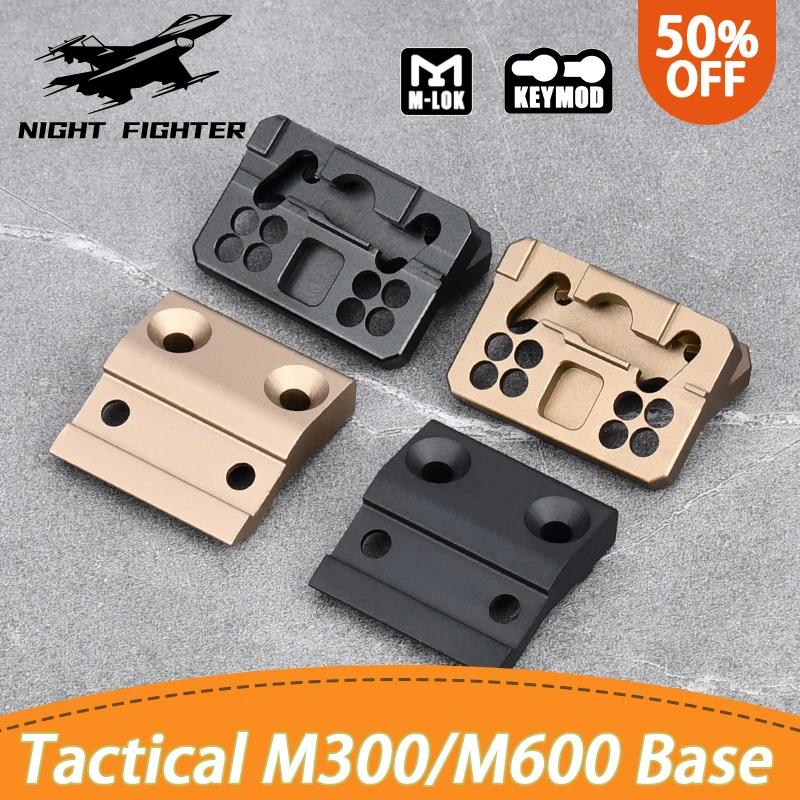 M300-M600-Tactical-Flashlight-Side-Base-weapon-Scout-light-Offset-Mount ...