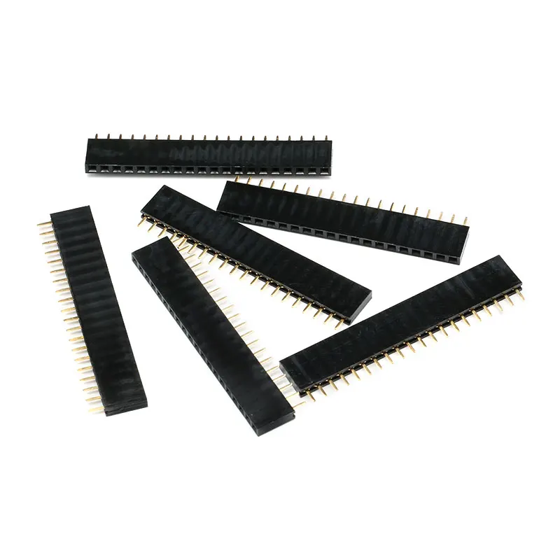 2-54mm-Pitch-Single-Row-Female-2-40P-PCB-socket-Board-Pin-Header ...