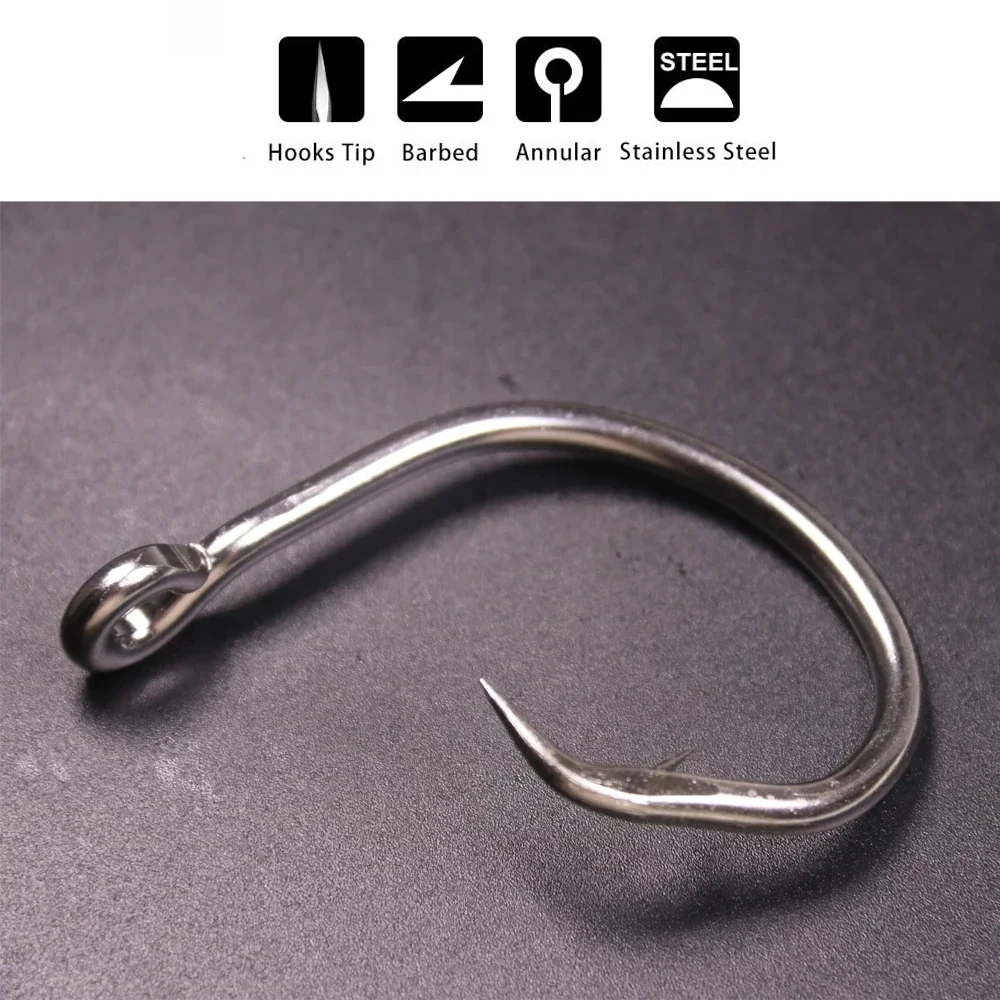 Wifreo-2-3-5pcs-Saltwater-Fishing-Large-Size-Stainless-Steel-Hook ...
