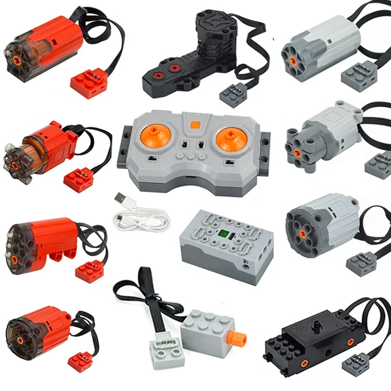 Technical-parts-Compatible-91994-74784-61927-multi-power-functions-servo-blocks-train-engine-xl ...