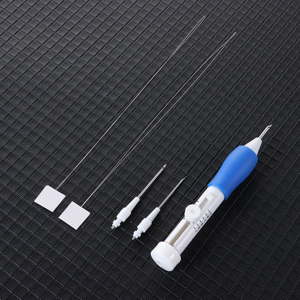 DIY-Embroidery-Pen-Set-Interchangeable-Punch-Needle-Threaders-Magic ...