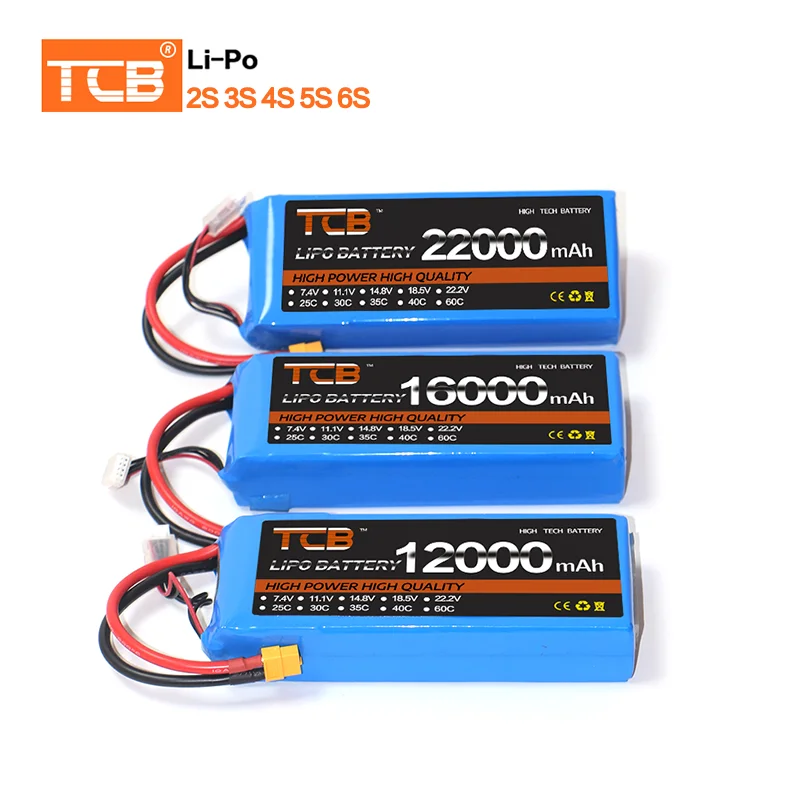 TCB-Lipo-2S-3S-4S-5S-6S-12S-8000mah-10000mah-12000mah-16000mah-22000mah ...