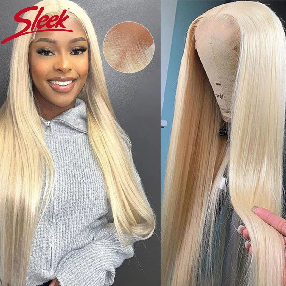 Sleek-22-Inch-613-Blonde-Human-Hair-Wigs-For-Women-13x6x1-Lace-Front ...