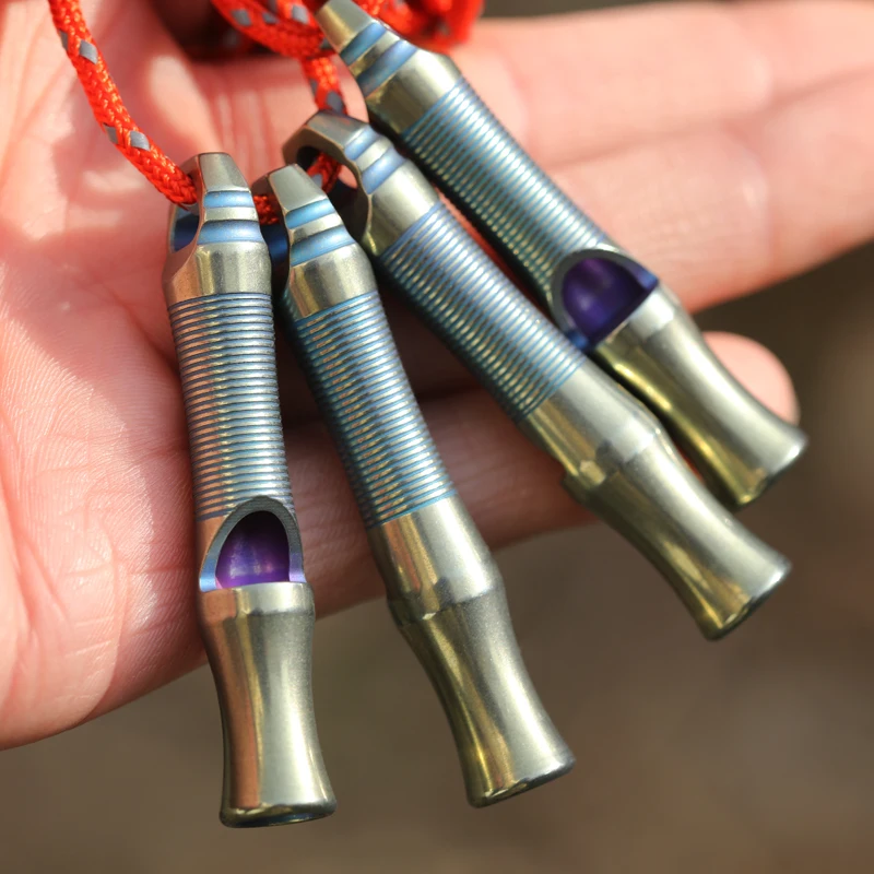 Titanium-Emergency-Whistles-Portable-Necklace-Whistle-with-Loud-Sound ...